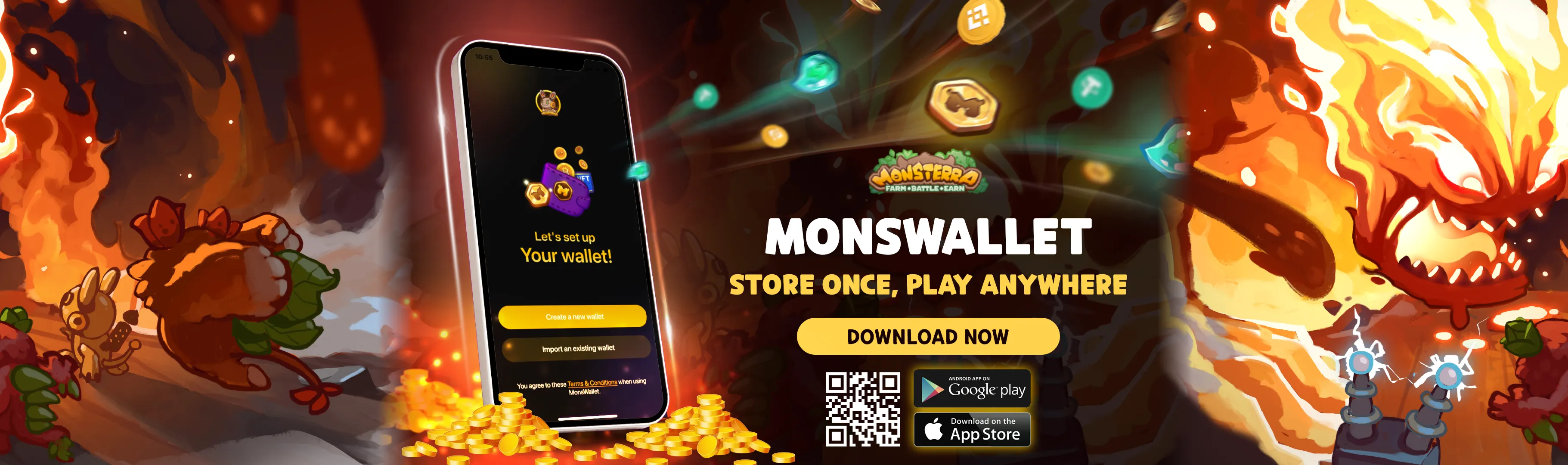 Monsterra Free Play To Earn & Multi-chain NFT Game | Top game BNB Chain